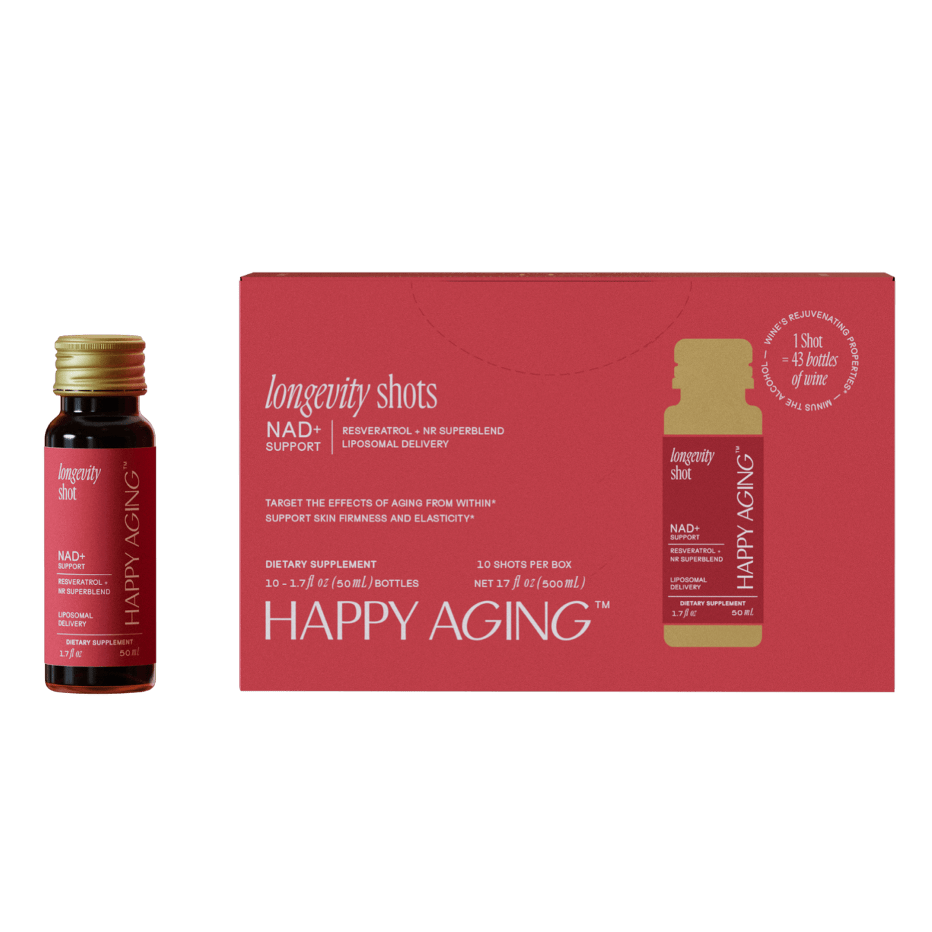 Happy Aging | Longevity Shots for Healthy Aging – Boost Energy and Vitality