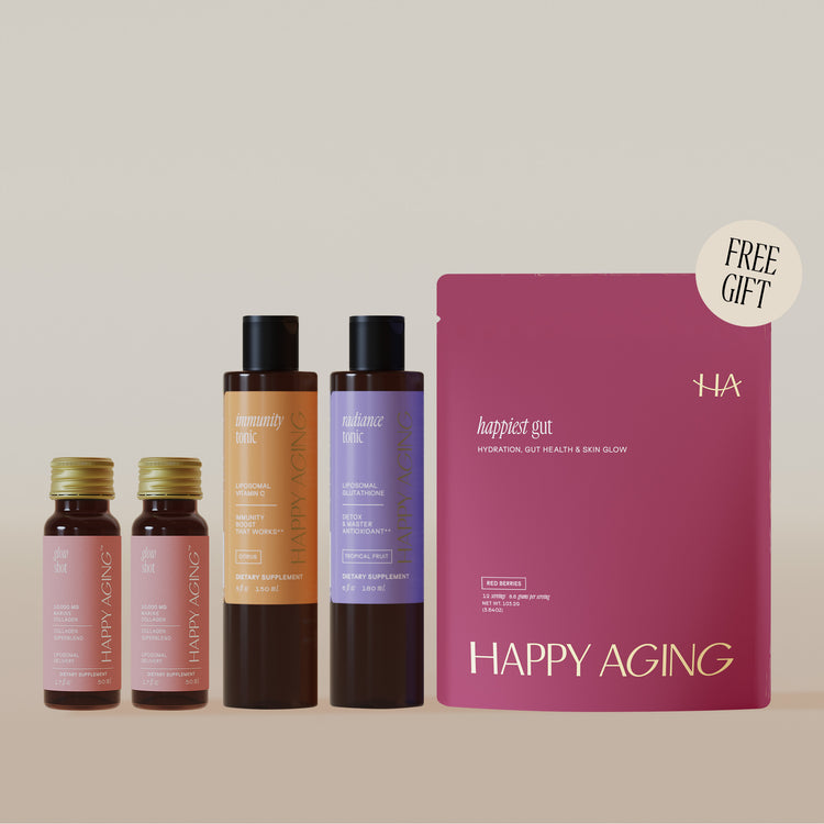 Happy Aging | Longevity Shots for Healthy Aging – Boost Energy and Vitality