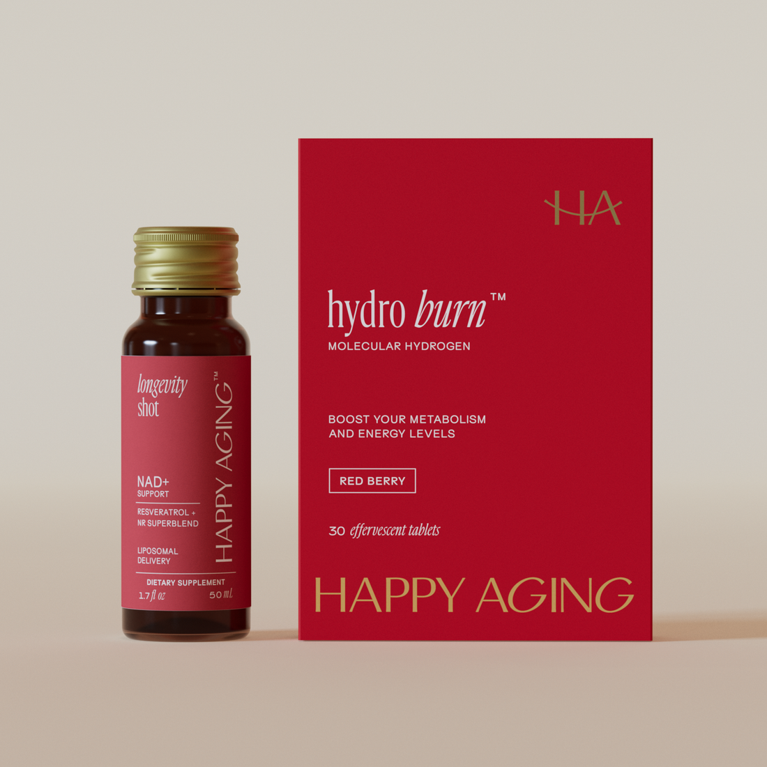 Happy Aging | Longevity Shots for Healthy Aging – Boost Energy and Vitality